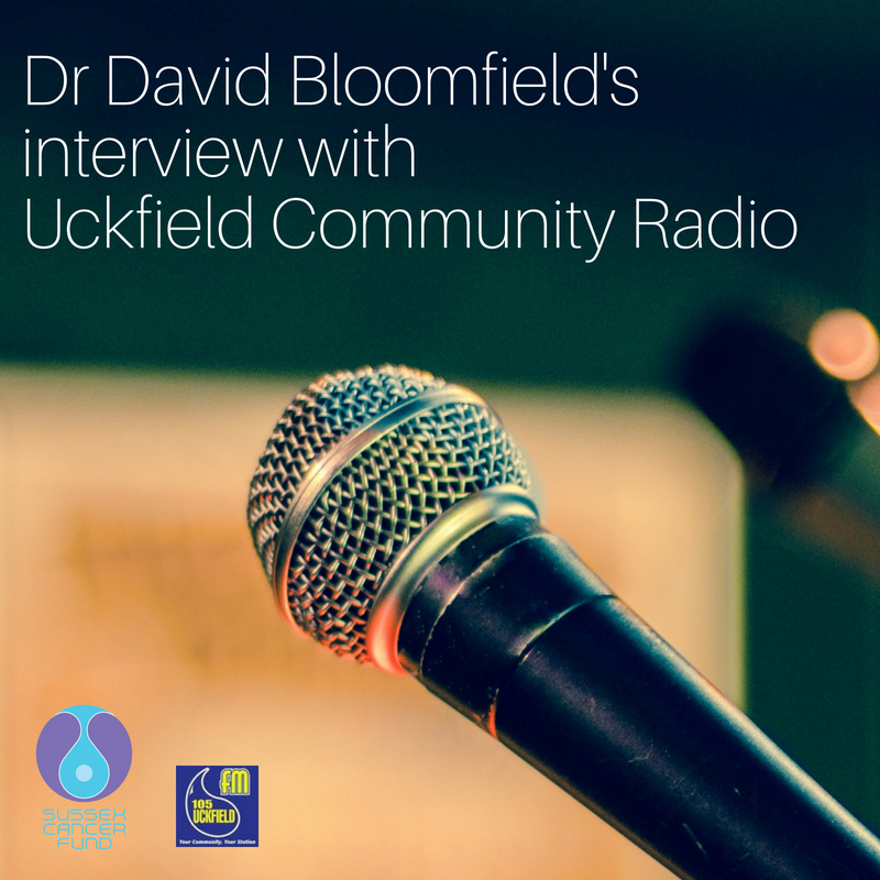 Dr David Bloomfield, Sussex Cancer Fund Chairman, interview with ...