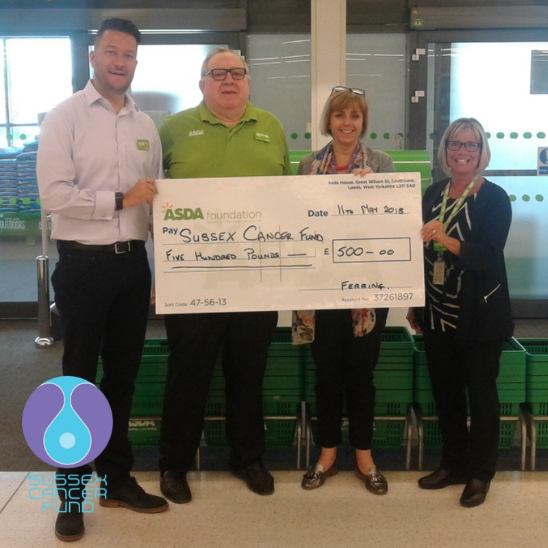 Thanks to Asda Ferring for their support - Sussex Cancer Fund