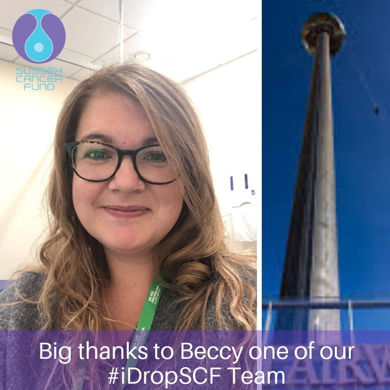 Big thanks to Beccy one of our #iDropSCF Team - Sussex Cancer Fund