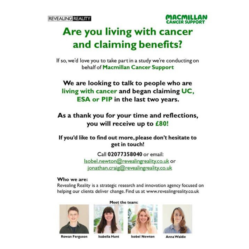 Can you help Macmillan Cancer Support with a research project? - Sussex ...