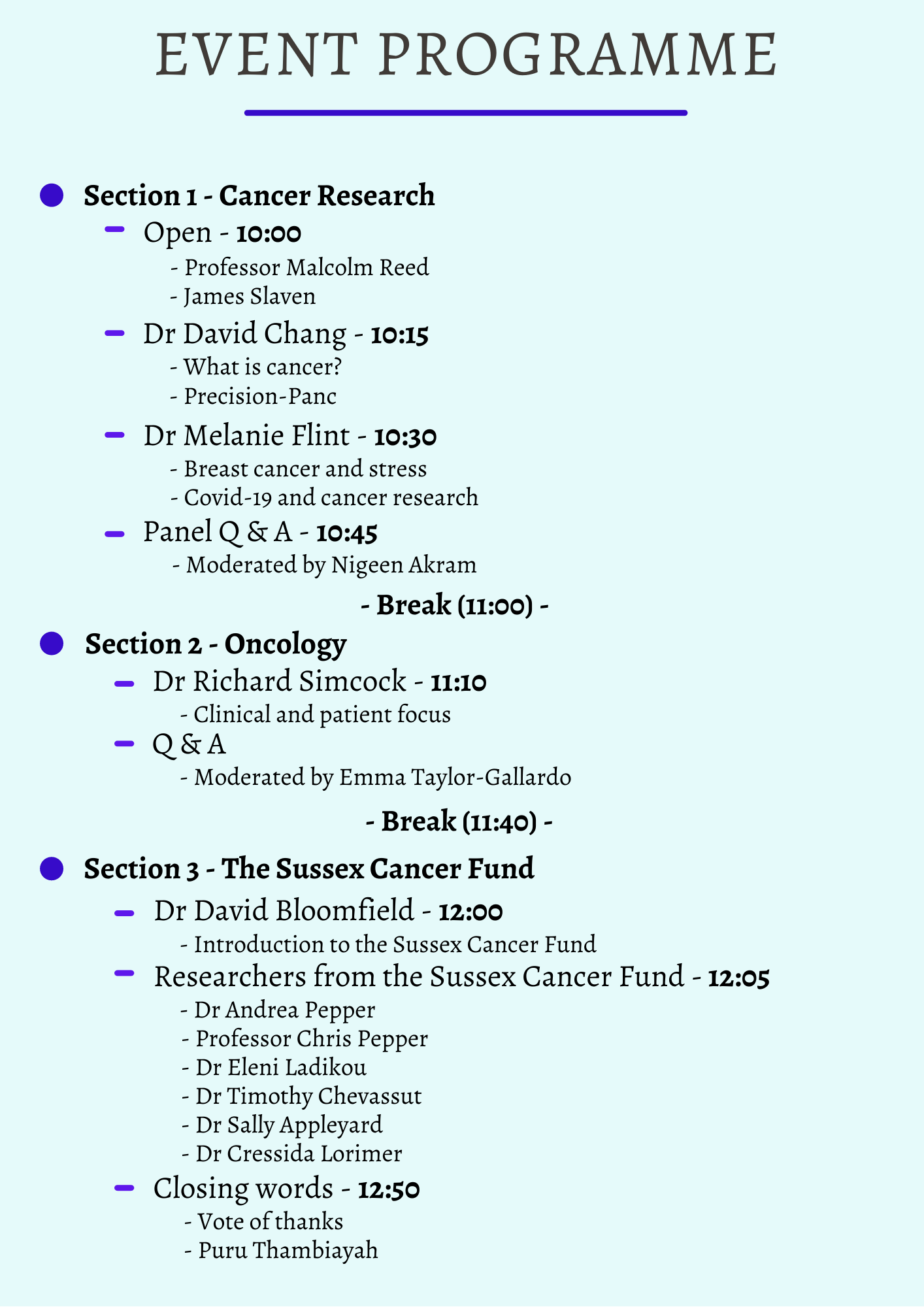 Cancer Research Showcase 2021 - Sussex Cancer Fund