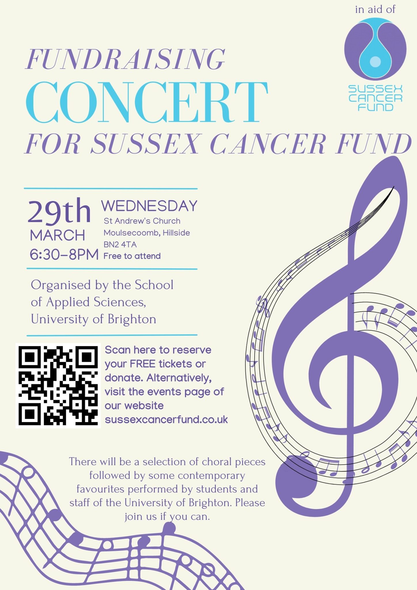 Fundraising Concert for the Sussex Cancer Fund – Wed 29th March ...